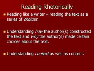 Textual analysis and the importance of texting theory | PPT