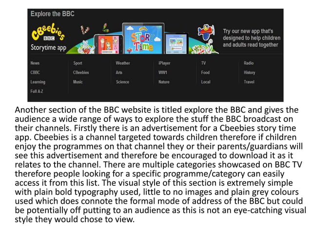 Textual Analysis – BBC Website | PPT