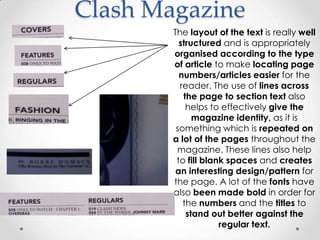 Textual analysis clash magazine new | PPTX | Adult Contemporary Music ...