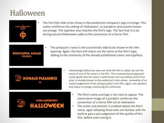 Textual analysis halloween | PPT