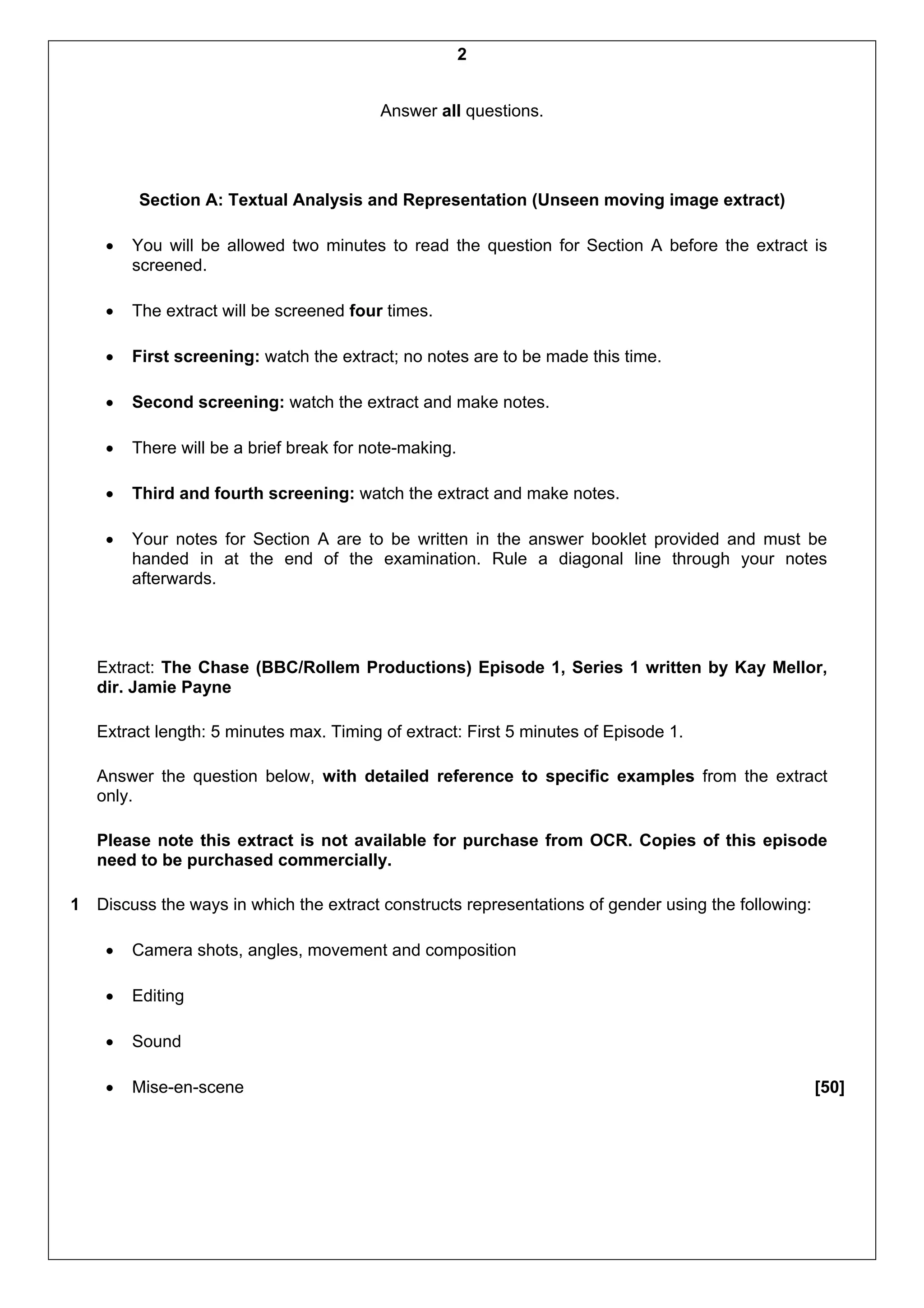 Textual analysis mark scheme | PDF