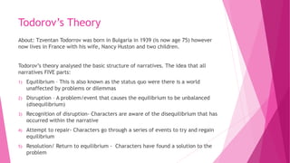 Textual analysis narrative theories | PPT