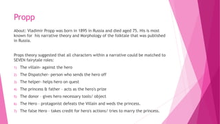 Textual analysis narrative theories | PPT