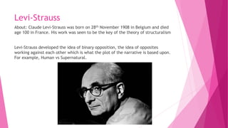 Textual analysis narrative theories | PPT