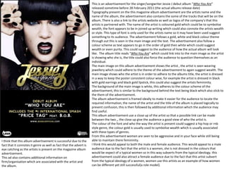 Textual analysis of 3 music albums and 3 | PPTX | Album-oriented Rock | Rock Music