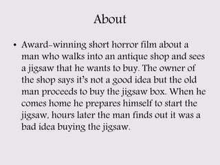 Textual analysis of the jigsaw | PPTX