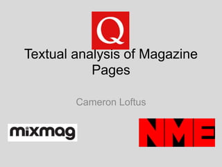 Textual analysis of magazine pages | PPT