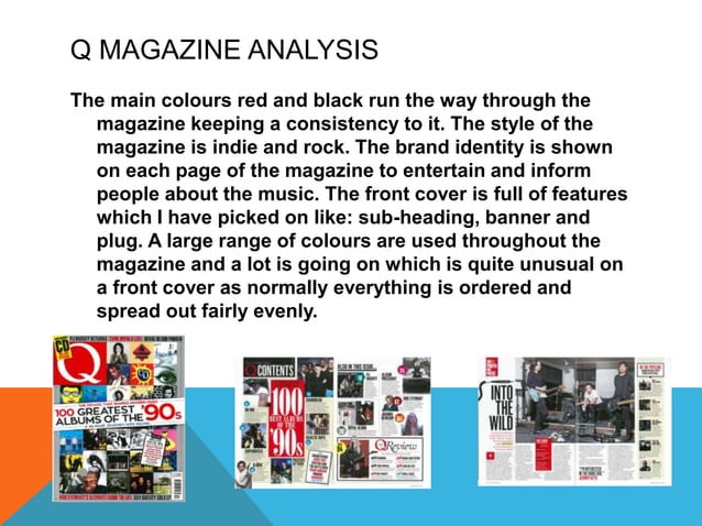 Textual analysis of magazine pages | PPT