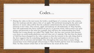 Textual analysis of nina nesbitt stay out | PDF | Video Production ...