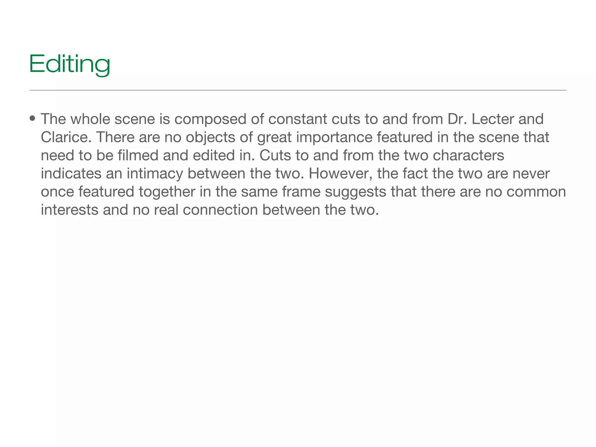 Textual analysis of the silence of the lambs | PPT