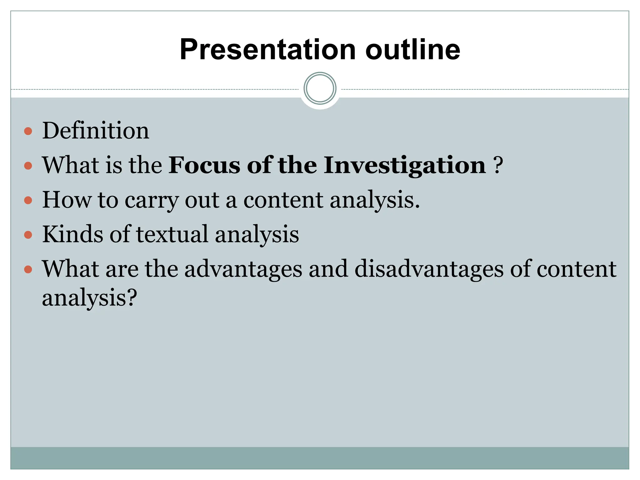 Textual analysis Or Content Analysis ppt | PPTX