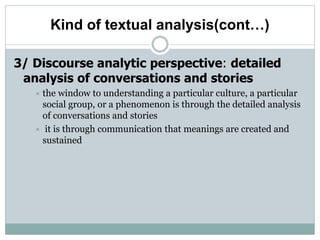 Textual analysis Or Content Analysis ppt | PPTX