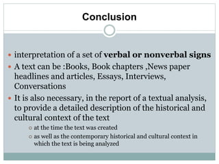 Textual analysis Or Content Analysis ppt | PPTX