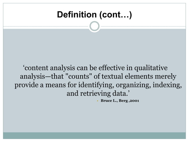 Textual analysis Or Content Analysis ppt | PPTX | Science