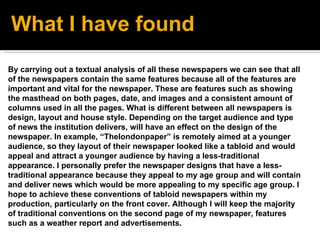 Textual Analysis - Newspapers | PPT