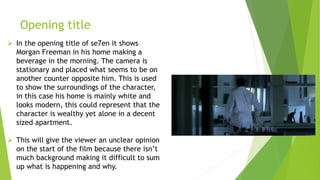 Textual analysis se7en | PPT