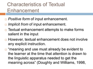 Textual Enhancement | PPT