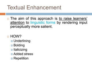 Textual Enhancement | PPT