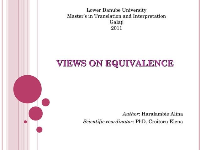 Textual equivalence | PPT