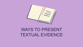 TEXTUAL EVIDENCE.pptx