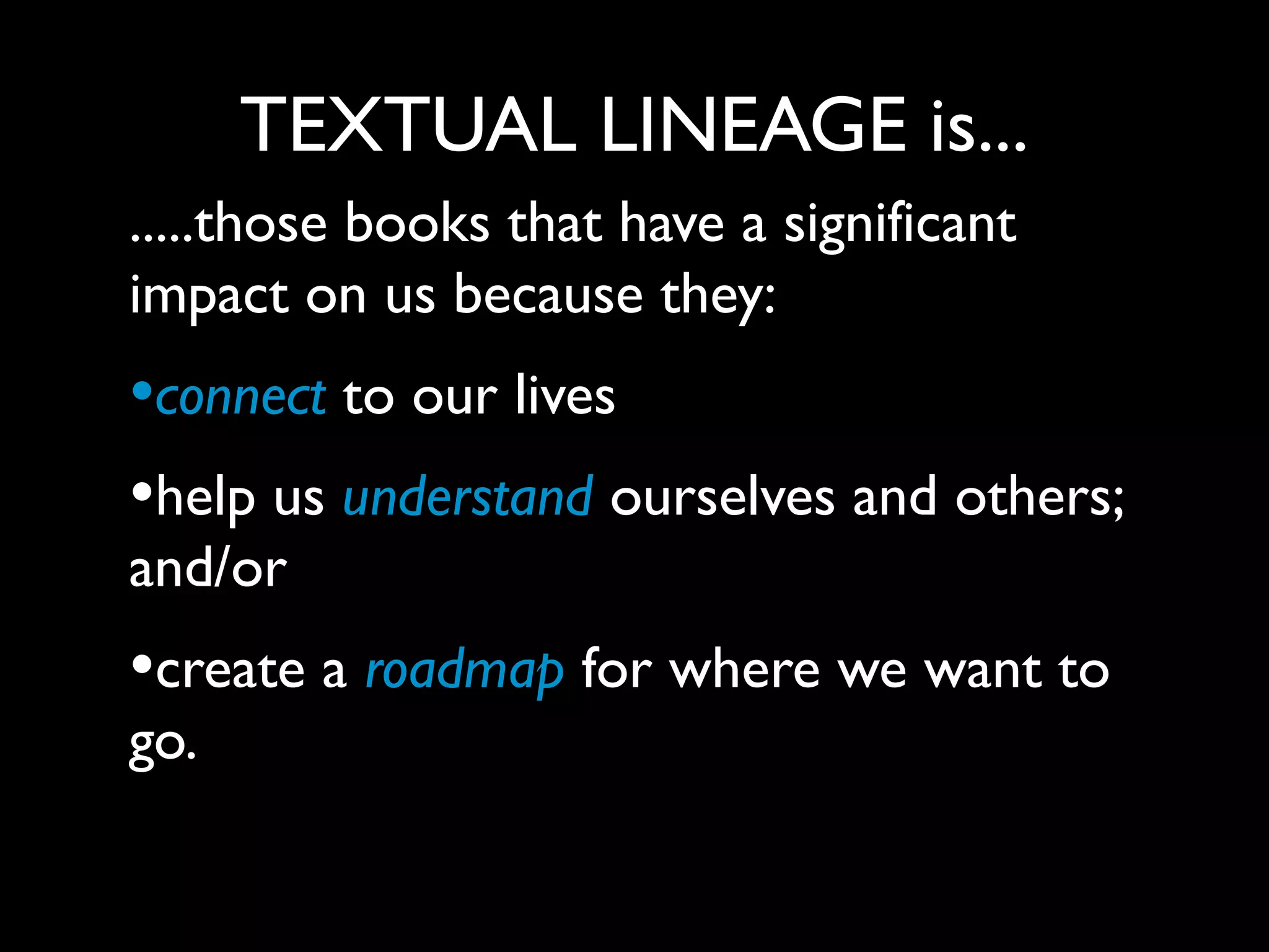 Textuallineage | PPT