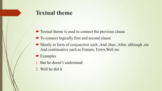 Textual metafunction | PPTX