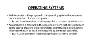 textual robot languages classification and description | PPTX