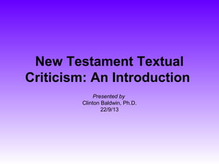 Textual variants | PPT