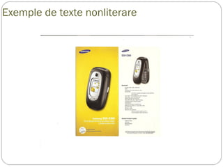 Textulliterar itextulnonliterar | PPT