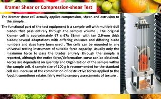 Textural attributes of fruits and vegetables | PPTX