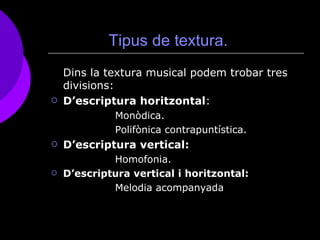 Textura musical | PPT