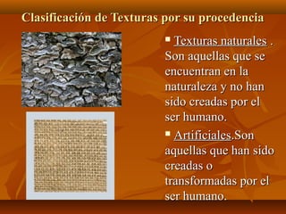 Texturas | PPT