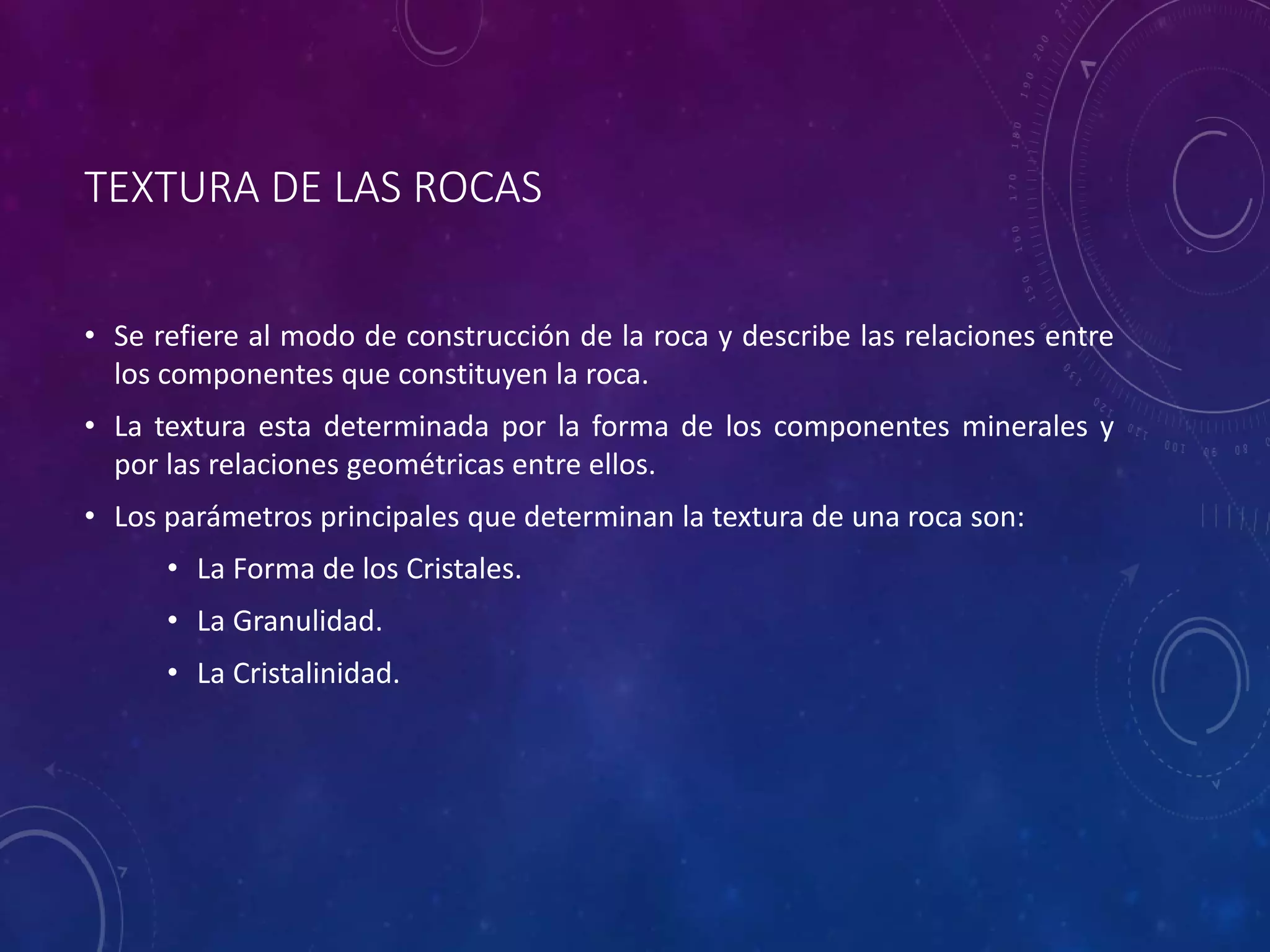 Texturas de las rocas | PPTX