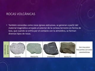 Texturas de las rocas | PPTX