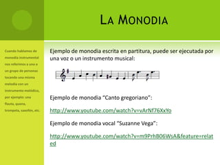 Texturas musicales | PPTX