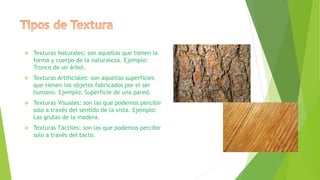 Las Texturas y Los Colores | PPTX