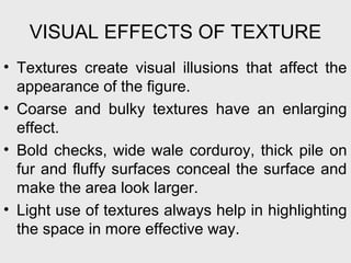 visual and tectile textures | PPT