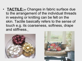 visual and tectile textures | PPT