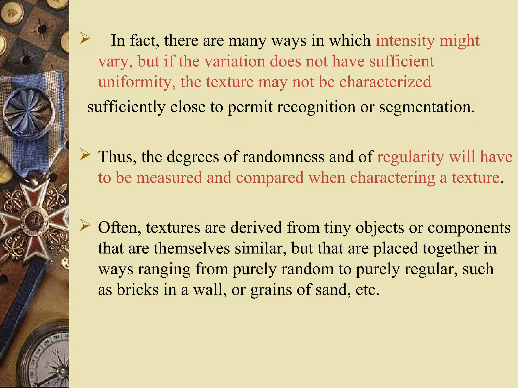 Texture in image processing | PPT