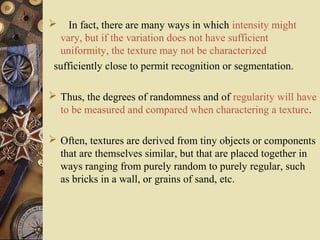 Texture in image processing | PPT