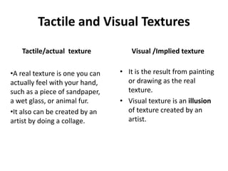 Difference Between Visual And Tactile Texture