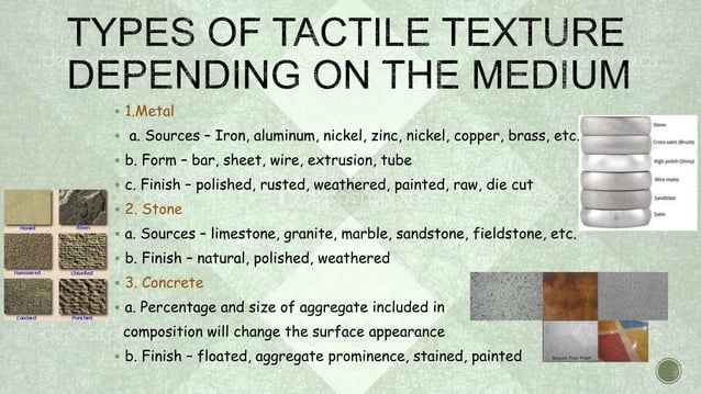 Texture | PPTX | Needlework | Arts and Crafts
