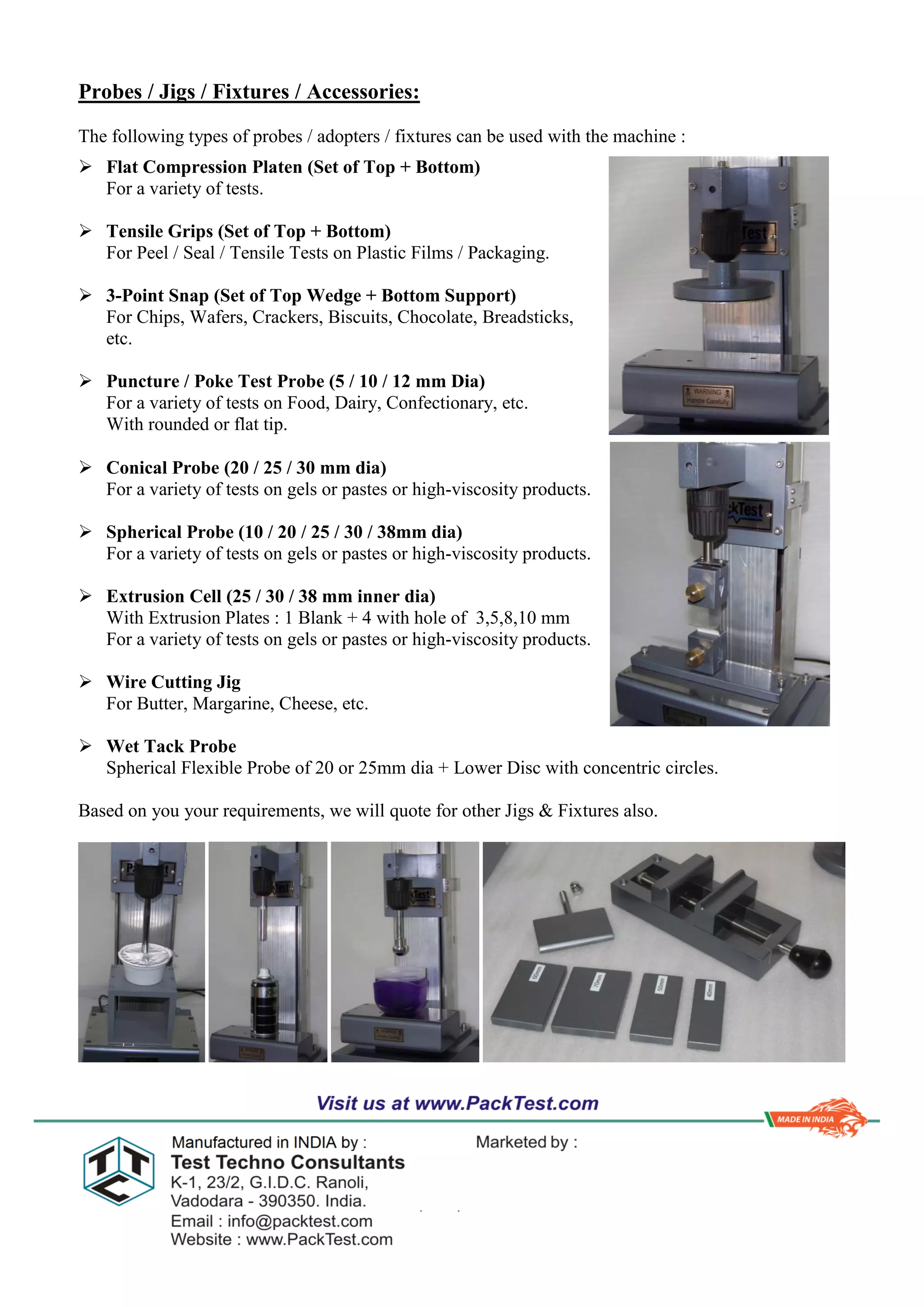 Texture analyser 2018 | PDF