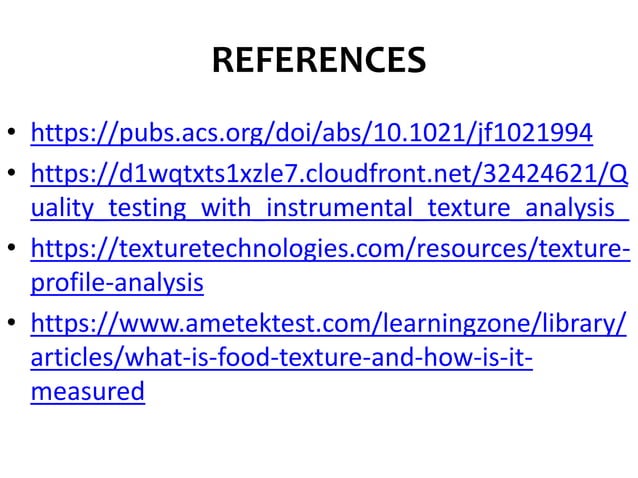 texture analysis of food (1).pptx | Oral care | Personal Care