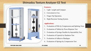 Texture analyzer | PPTX