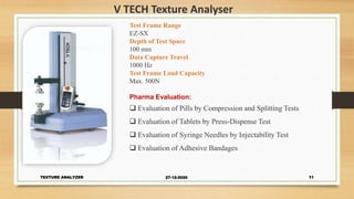 Texture analyzer | PPTX