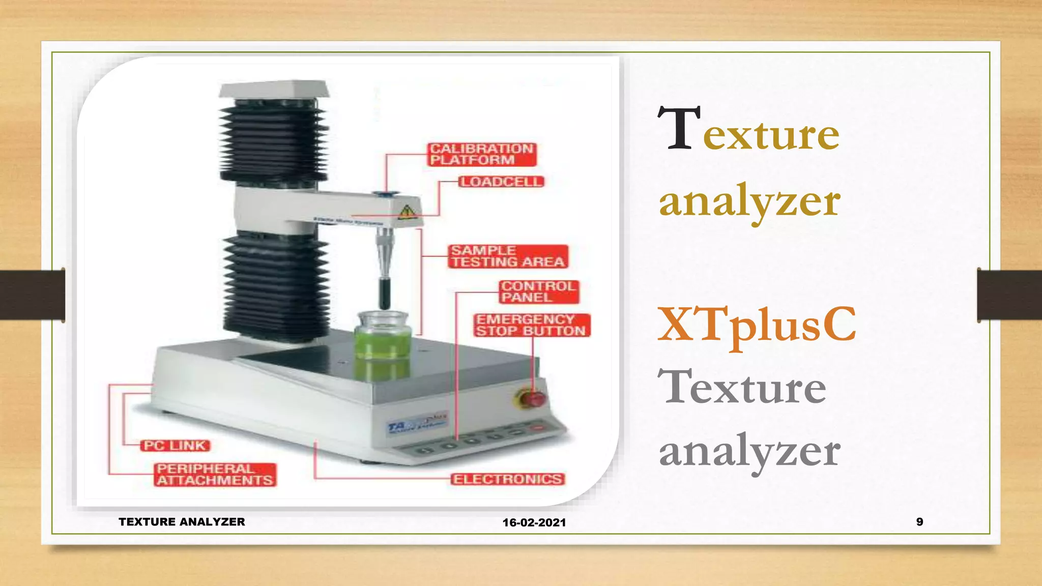 Texture analyzer | PPTX