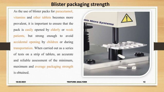 Texture analyzer | PPTX