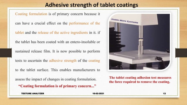 Texture analyzer | PPTX