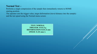 Texture analyzer ppt | PPTX